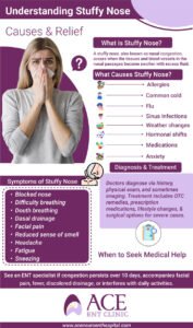 What Causes a Stuffy Nose? Symptoms and Treatment | Ace ENT Clinic